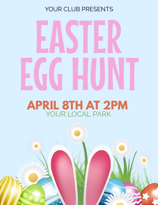 Easter Egg Hunt Poster Template | PosterMyWall