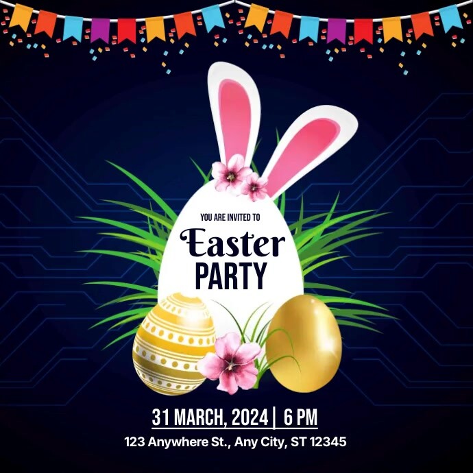 Easter Egg Party Templat | PosterMyWall