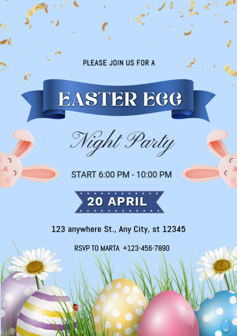 Copy of Easter egg party | PosterMyWall