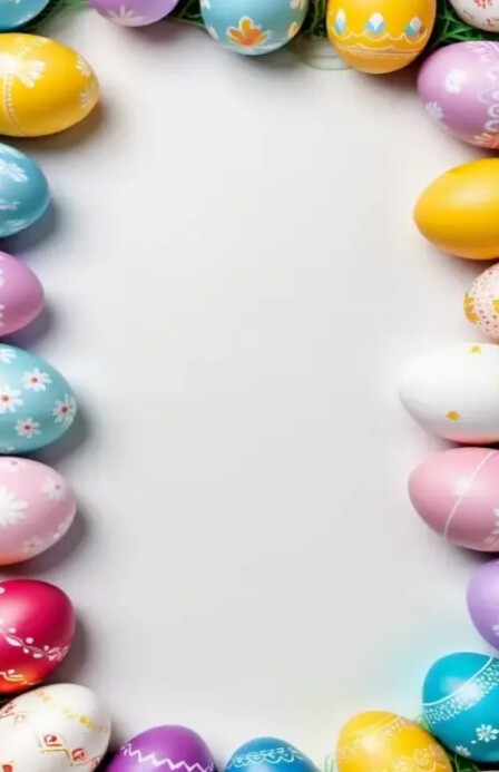 Easter eggs background Template | PosterMyWall
