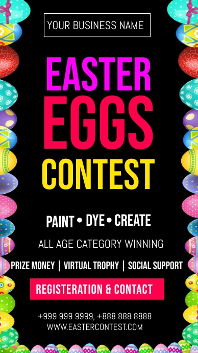 Copy of Easter Eggs Contest | PosterMyWall