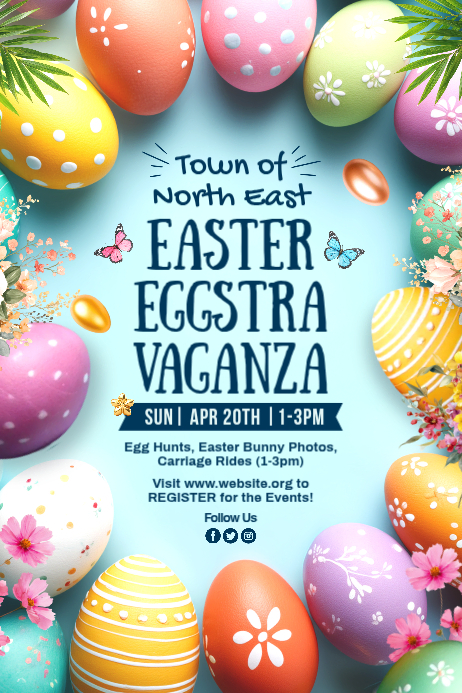 Template Acara Easter Eggstravaganza | PosterMyWall