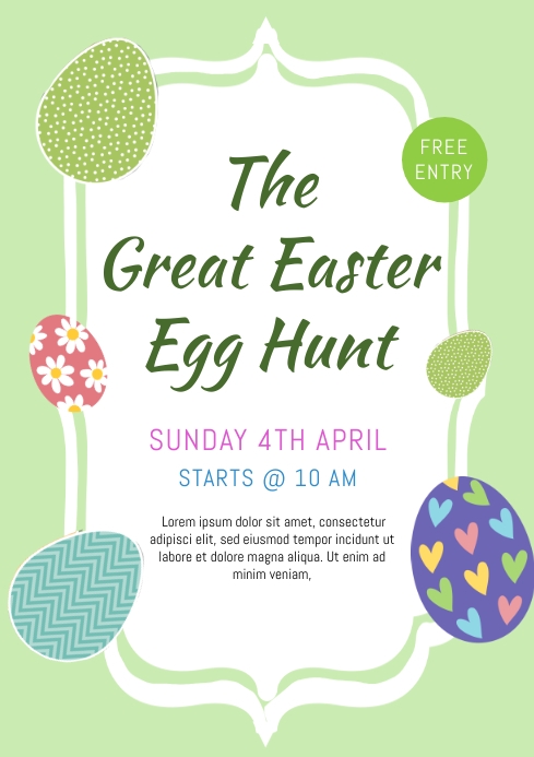 EASTER EVENT A4 TEMPLATE.C | PosterMyWall