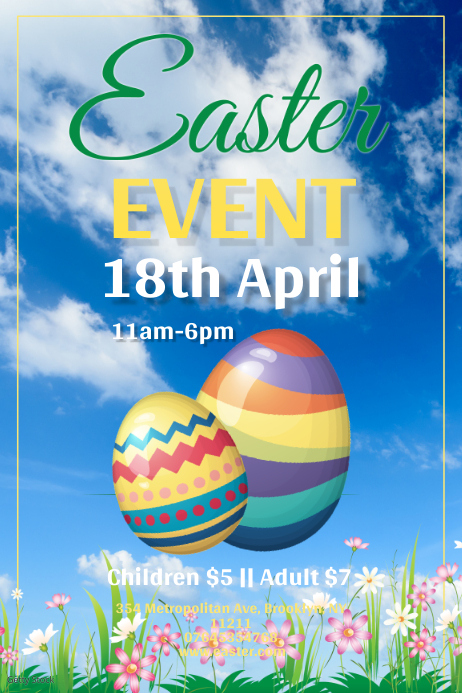 Easter Event Flyer Template | PosterMyWall