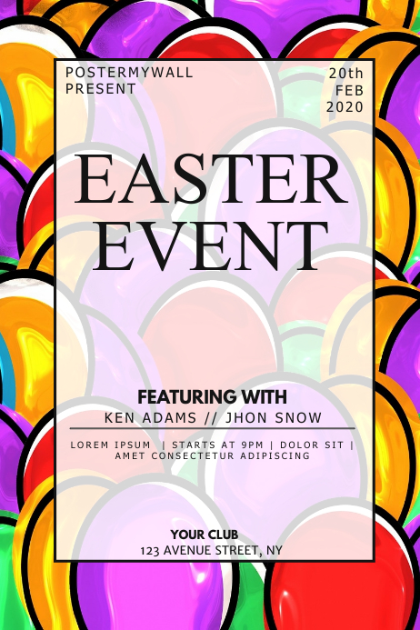 Copy of Easter event flyer template | PosterMyWall