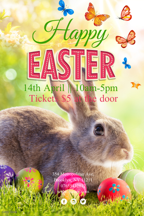 Easter Event Poster Template | PosterMyWall
