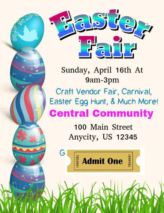 Easter Fair Template | PosterMyWall