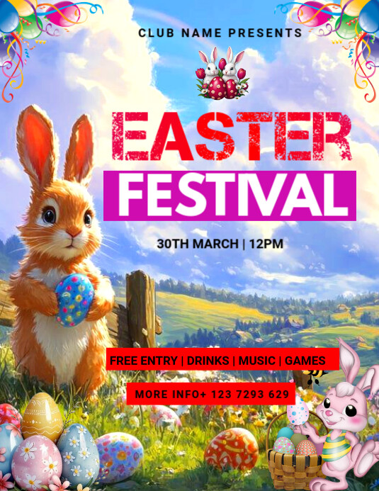 Easter Festival Template | PosterMyWall
