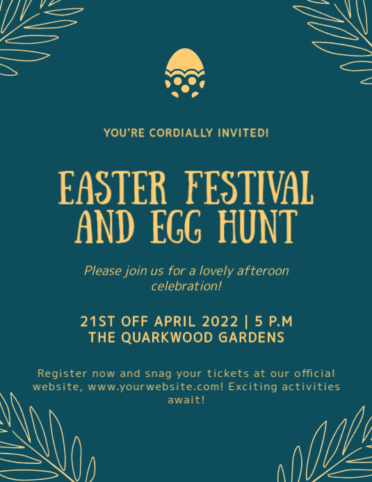 Easter Festival Flyer Template | PosterMyWall