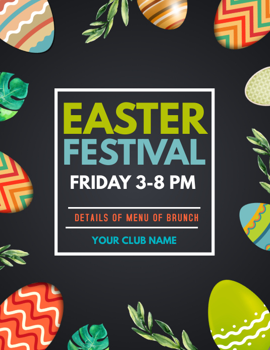 Easter festival flyers Template | PosterMyWall