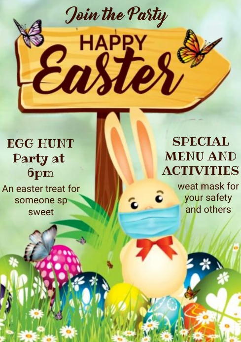 Easter flyer Template | PosterMyWall