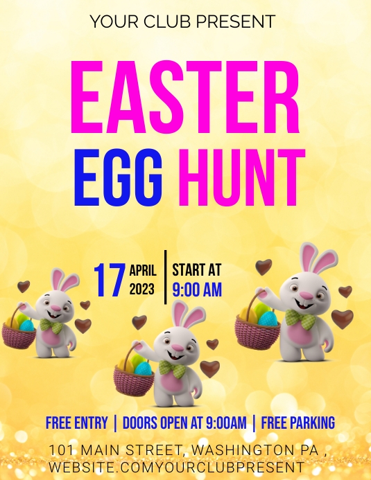 Easter flyer Template | PosterMyWall