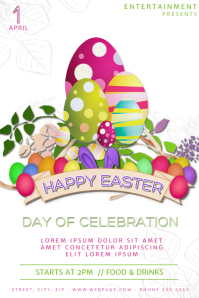 Happy Easter Corporate/Company Wishes Flyer Template | PosterMyWall