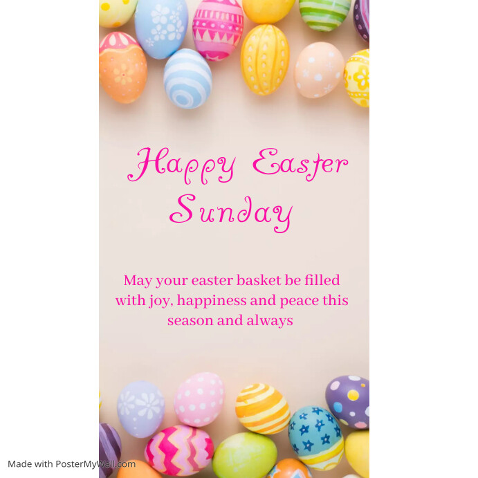 Plantilla de Easter flyer template | PosterMyWall