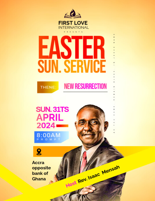 Easter flyer template | PosterMyWall