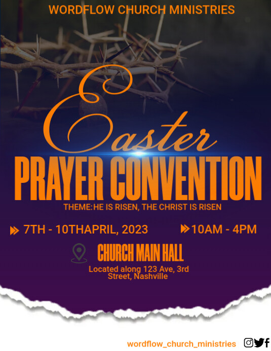 Easter flyer template | PosterMyWall
