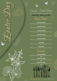 Easter Menu Template | PosterMyWall