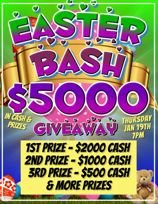 Easter Giveaway Template | PosterMyWall