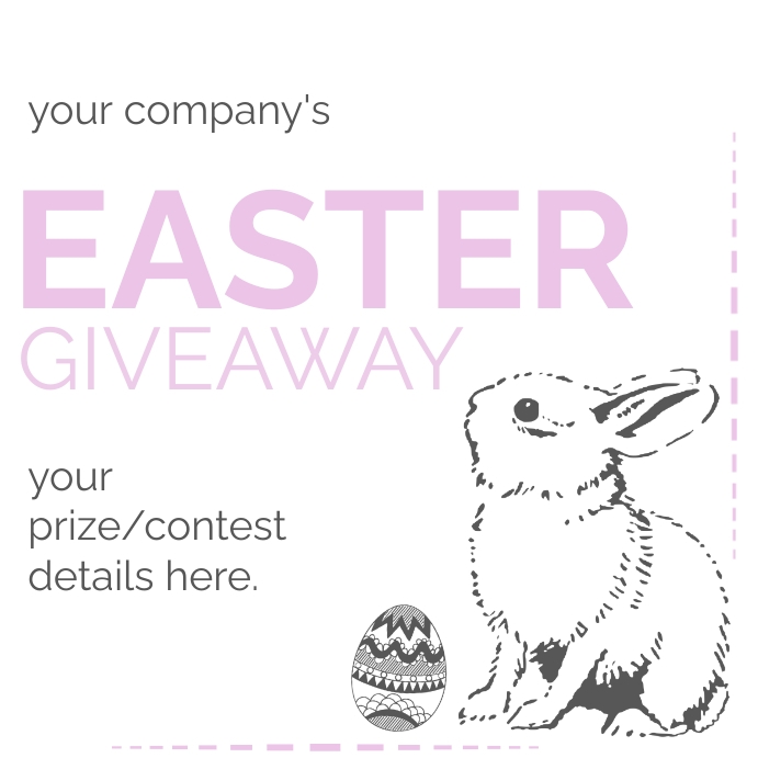 Easter Giveaway Instagram Template | PosterMyWall