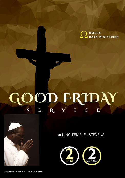 Copy of EASTER GOOD FRIDAY FLYER | PosterMyWall