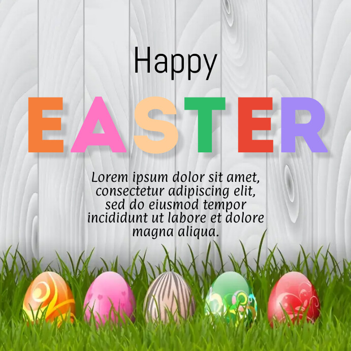 Easter greeting’s card Template | PosterMyWall