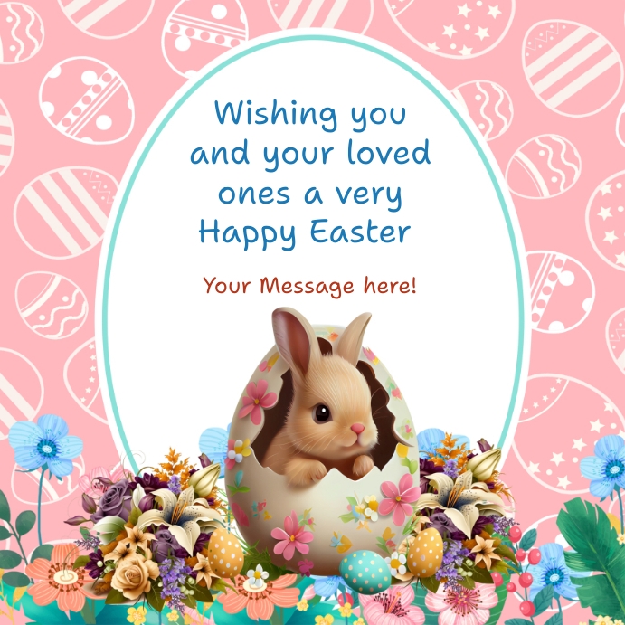 Easter Greeting Card Template | PosterMyWall