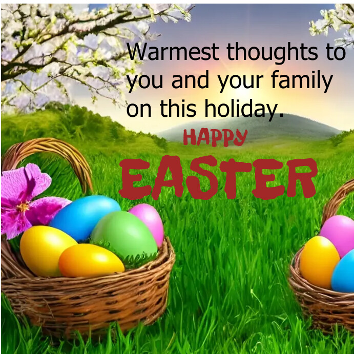Easter greeting card Template | PosterMyWall