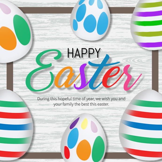 Easter Greeting Instagram Post Template | PosterMyWall