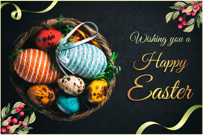 easter greeting poster Template | PosterMyWall