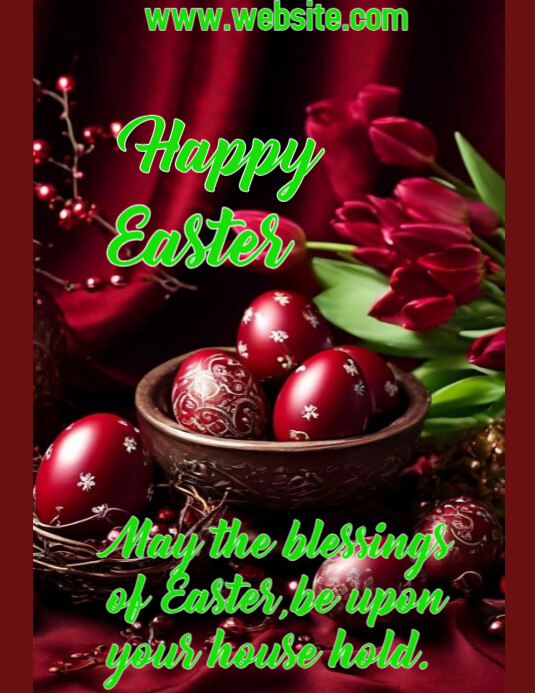 Easter Greetings Cards Template | PosterMyWall