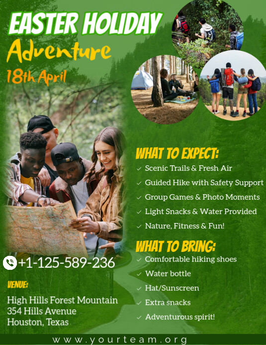 Copy of Easter Hiking Adventure Ad | PosterMyWall