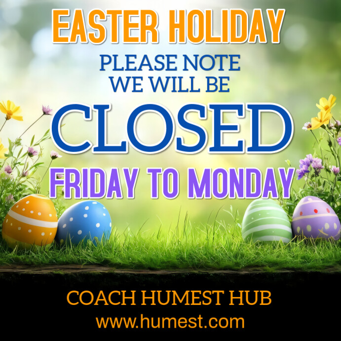 Easter Holiday Closure Template | PosterMyWall