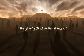 He is Alive Easter Video Poster Template | PosterMyWall