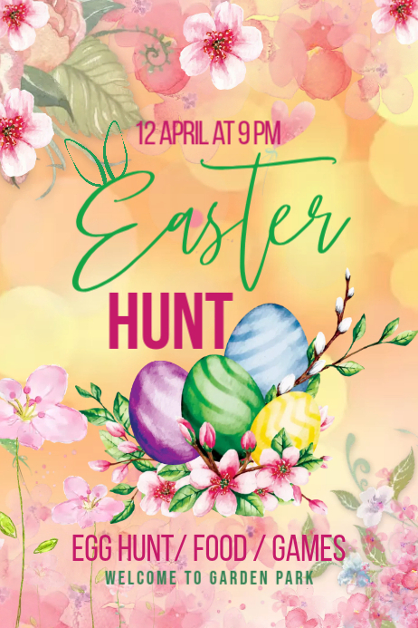 Easter Hunt Template | PosterMyWall
