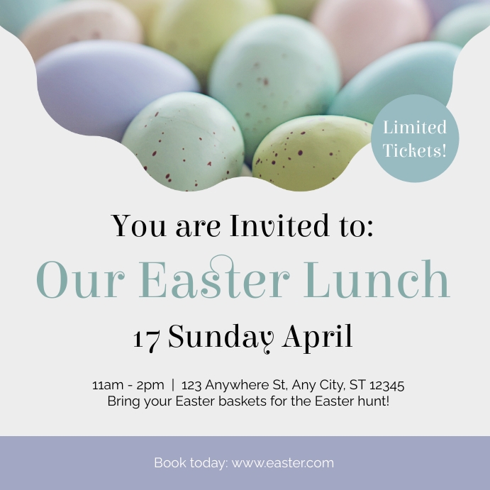 Easter Invitation Template | PosterMyWall