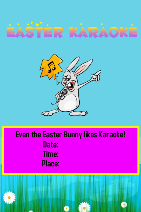 Easter Karaoke Template | PosterMyWall