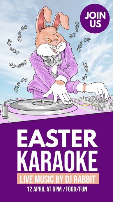 easter karaoke Template | PosterMyWall