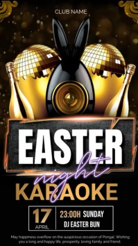 Plantilla de Easter karaoke night | PosterMyWall