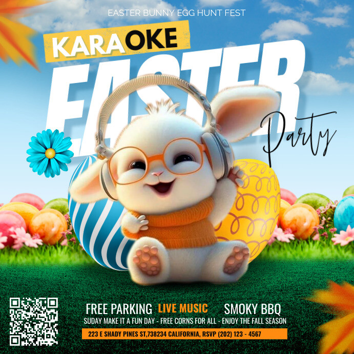 Copy of easter karaoke party | PosterMyWall