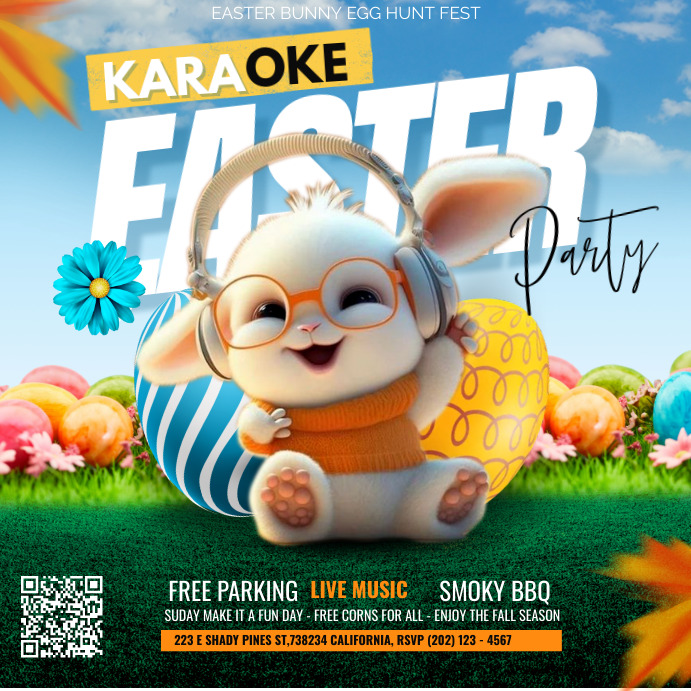 Copy of easter karaoke party | PosterMyWall