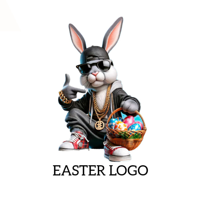 EASTER LOGO/COMPANY LOGO/BUSSINESS LOGO/EASTER/BUNNY EASTER LOGO ...