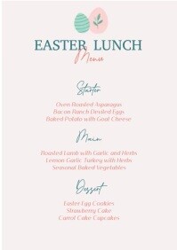 Easter Lunch Ads Template | PosterMyWall