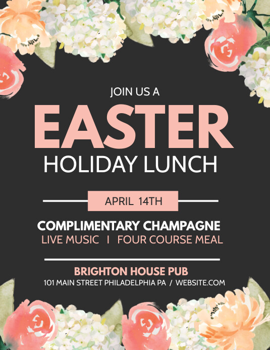 Easter Lunch Template | PosterMyWall