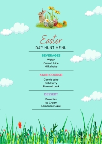 Easter Menu Template | PosterMyWall