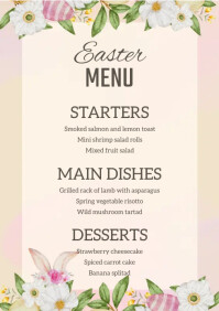Easter Menu Ads Template | PosterMyWall