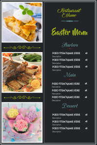 Easter Menu Card Template | PosterMyWall