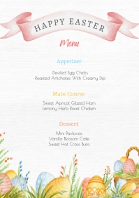 Easter Menu Template | PosterMyWall
