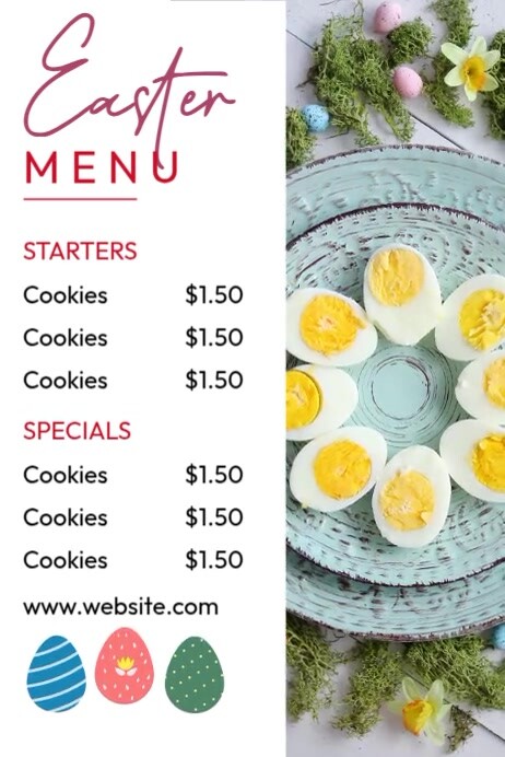 Copy of Easter Menu | PosterMyWall