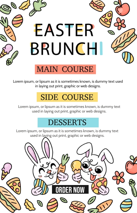 easter menu Template | PosterMyWall