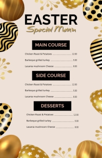 Easter Menu Template | PosterMyWall
